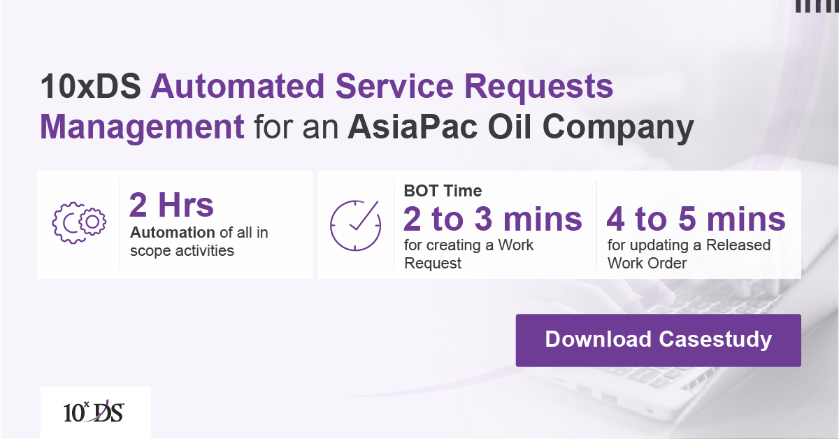 Automated service requests management for Oil company