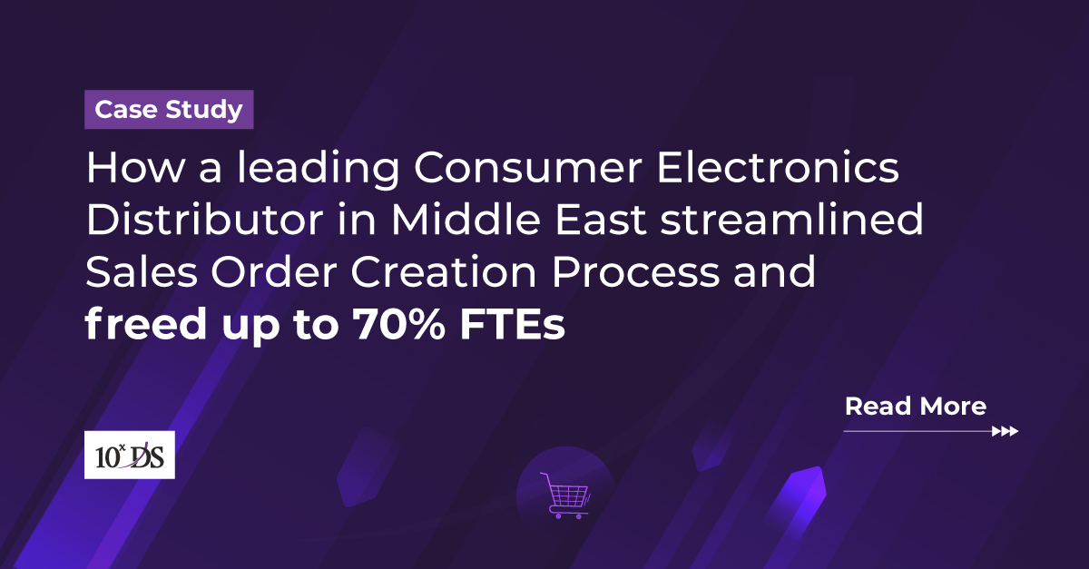 Intelligent Automation of Sales Order Creation Process