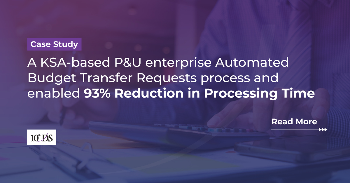 Budget Transfer & Updating Automation | Power & Utilities | KSA